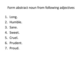 English Quiz - Parts of Speech - Noun - Manu Melwin Joy | PPT