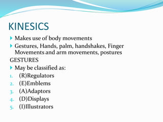 4. non verbal communication | PPTX