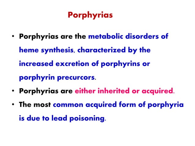 PORPHYRIAS | PPTX