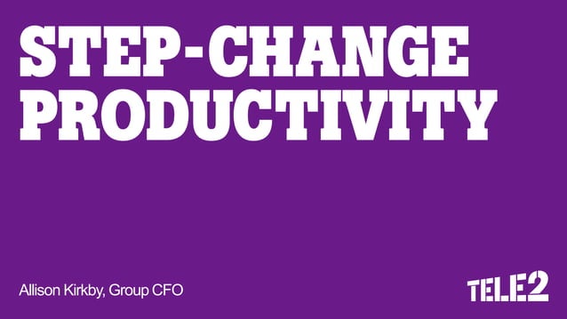 Step-Change Productivity - Analyst & Journalist Briefing 2014 | PPT