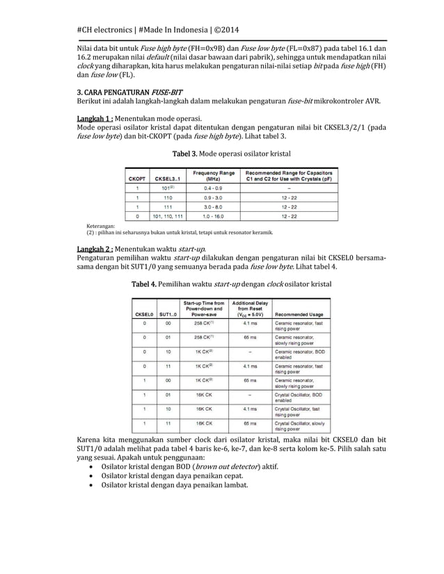 4. setting-fusebit avr-c_helectronics-2014v1 | PDF