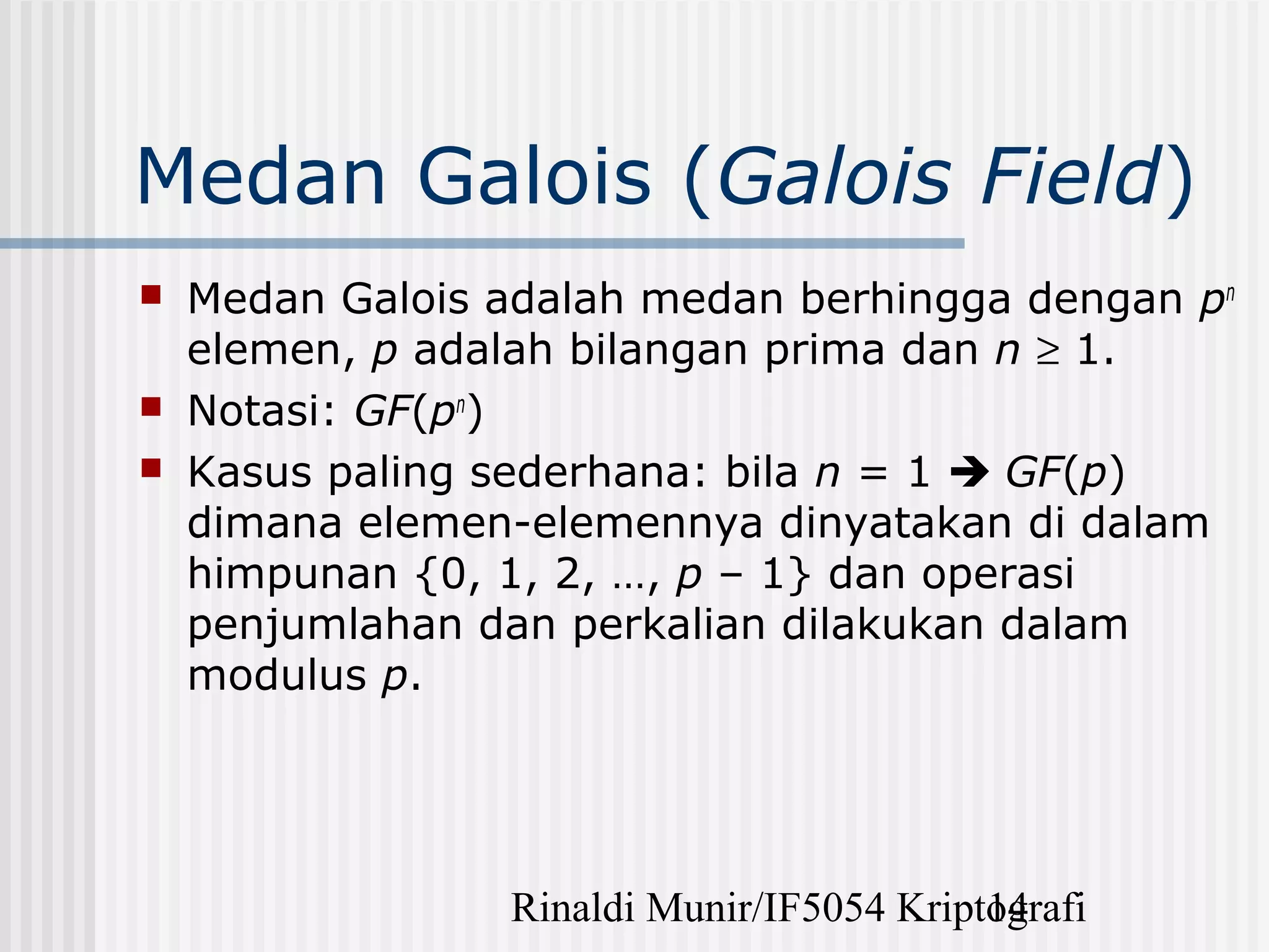 4.landasan matematika untuk kriptografi xx | PPT