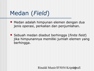4.landasan matematika untuk kriptografi xx | PPT