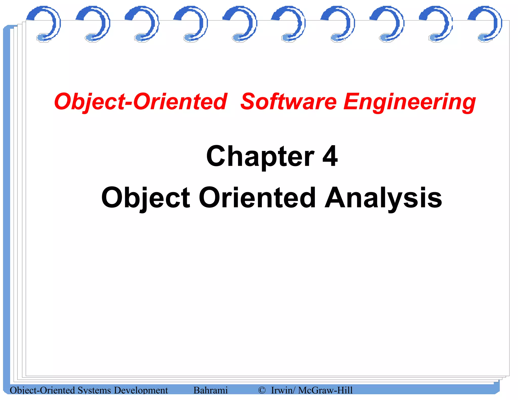 OO Analysis Chapter on Entity, Boundary, Control Objects | PPT