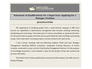 statement of-qualifications | PPTX