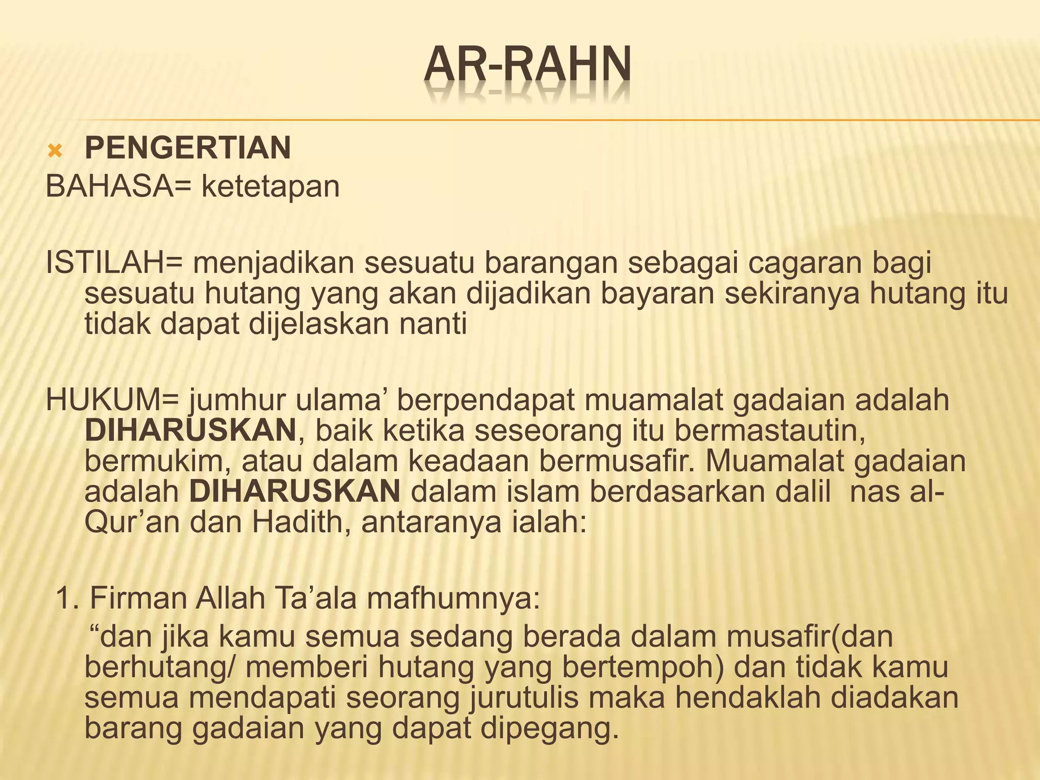 4.1 ar rahn (konsep 1) | PPTX