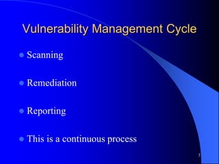 Implementing Vulnerability Management | PDF