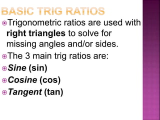 4.1 trig ratios | PPTX