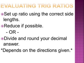 4.1 trig ratios | PPTX