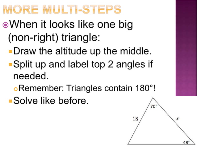 4.4 multi step trig problems | PPTX