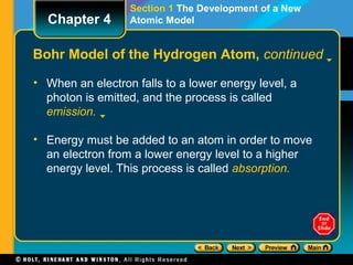 Chapter Four - Section 1 - Bohr Model | PPT