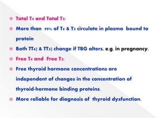 THYROID FUNCTION TESTS (TFT) | PPTX