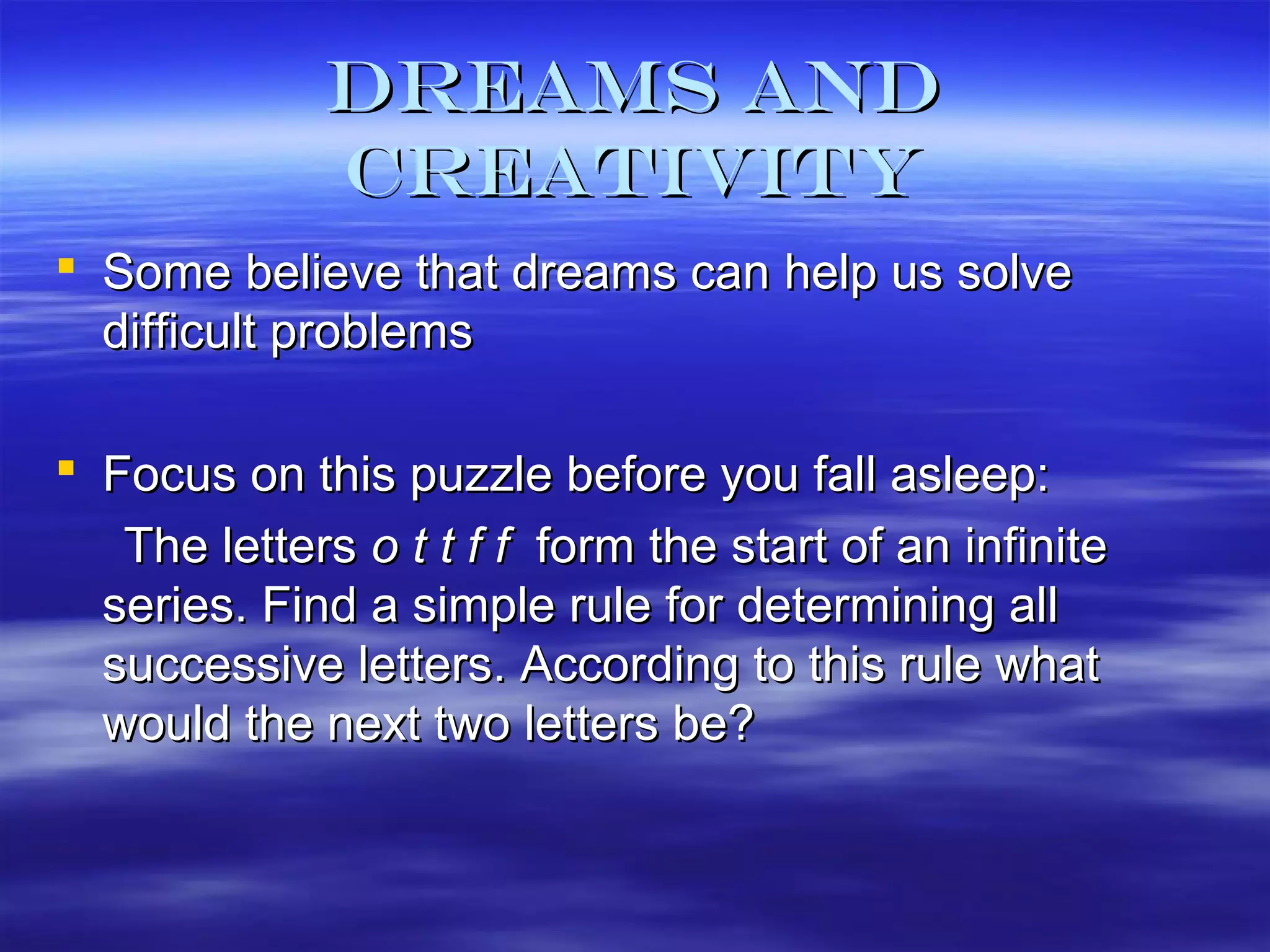 dreams and their meanings-all about ONEIROLOGY | PPT | Sleep Disorders ...