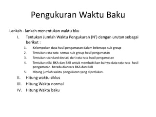 4. pengukuran waktu baku | PPTX