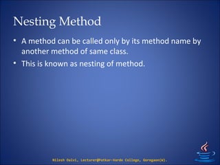 4. Classes and Methods | PPT | Programming Languages | Computing