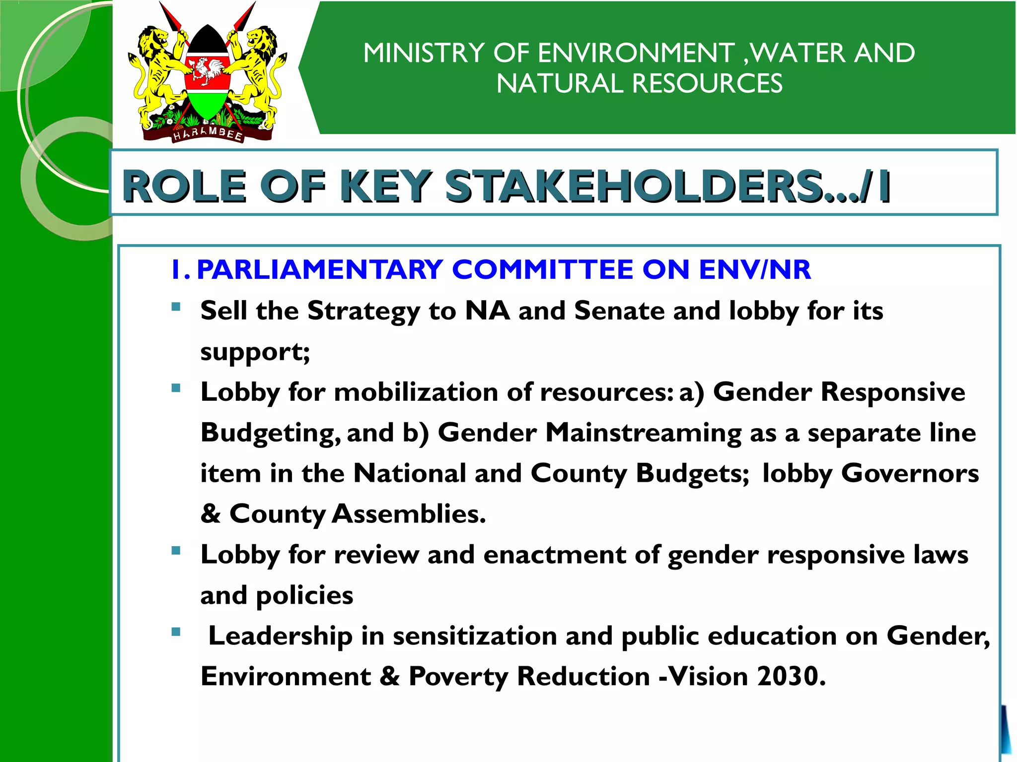 4. kenya gender-mainstreaming | PPT