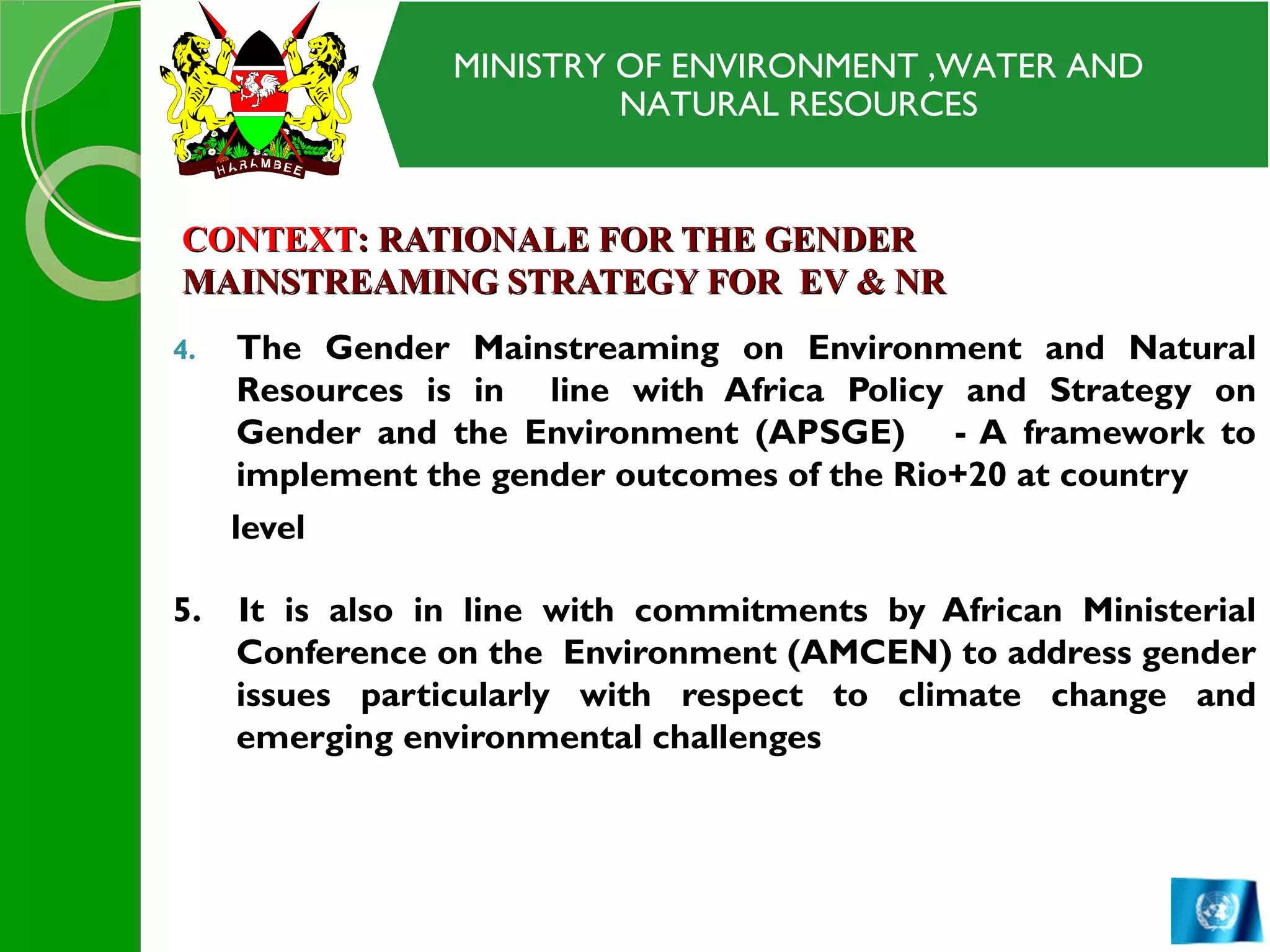 4. kenya gender-mainstreaming | PPT