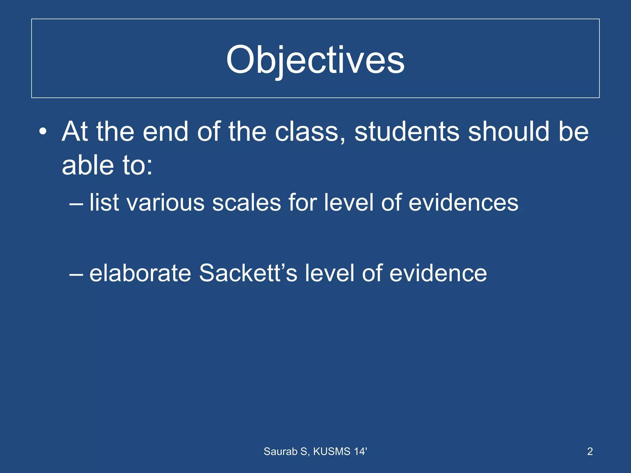 4. level of evidence | PPTX