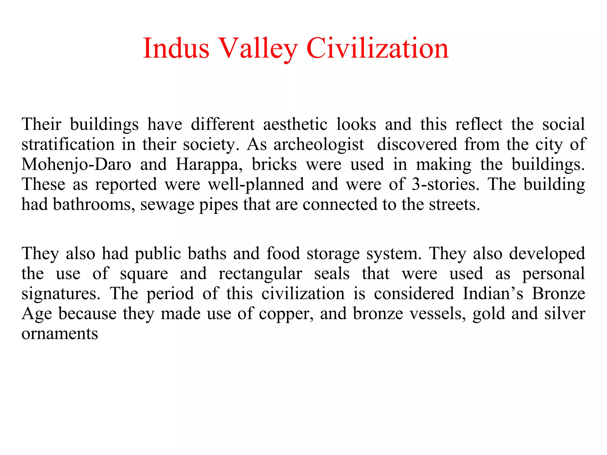 Indus valley civilization (c3200 -1600 bc) | PPT