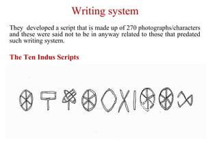 Indus Valley Civilization Writing System