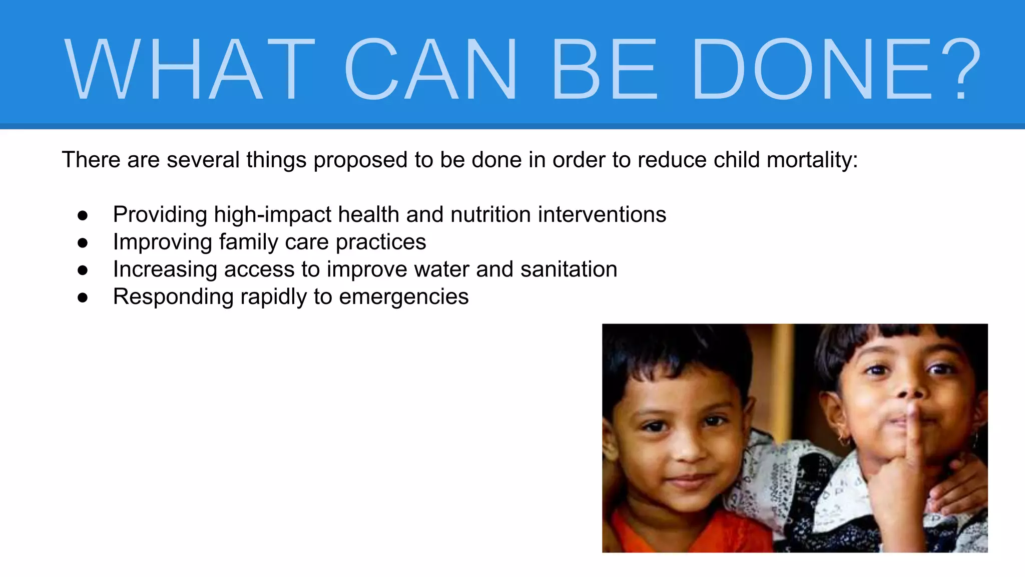 4.reducing child mortality | PPT
