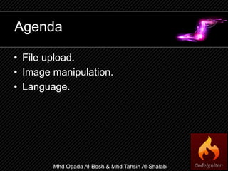 Codeigniter L4 File Upload Image Manipulation Language Ppt