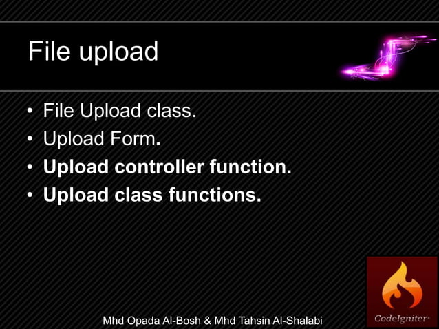 CodeIgniter L4 file upload & image manipulation & language | PPT