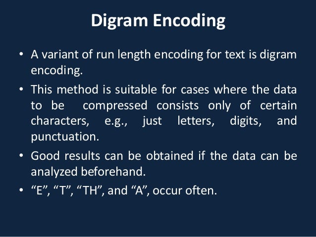 Data Compression Text Compression Run Length Encoding