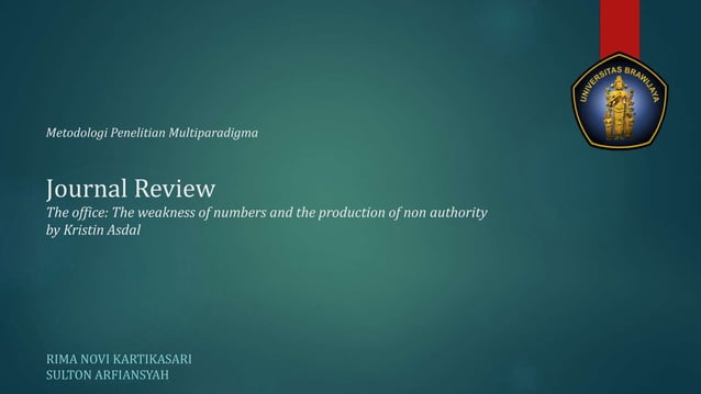 Journal Review - Sosiologi Interpretif | PPT