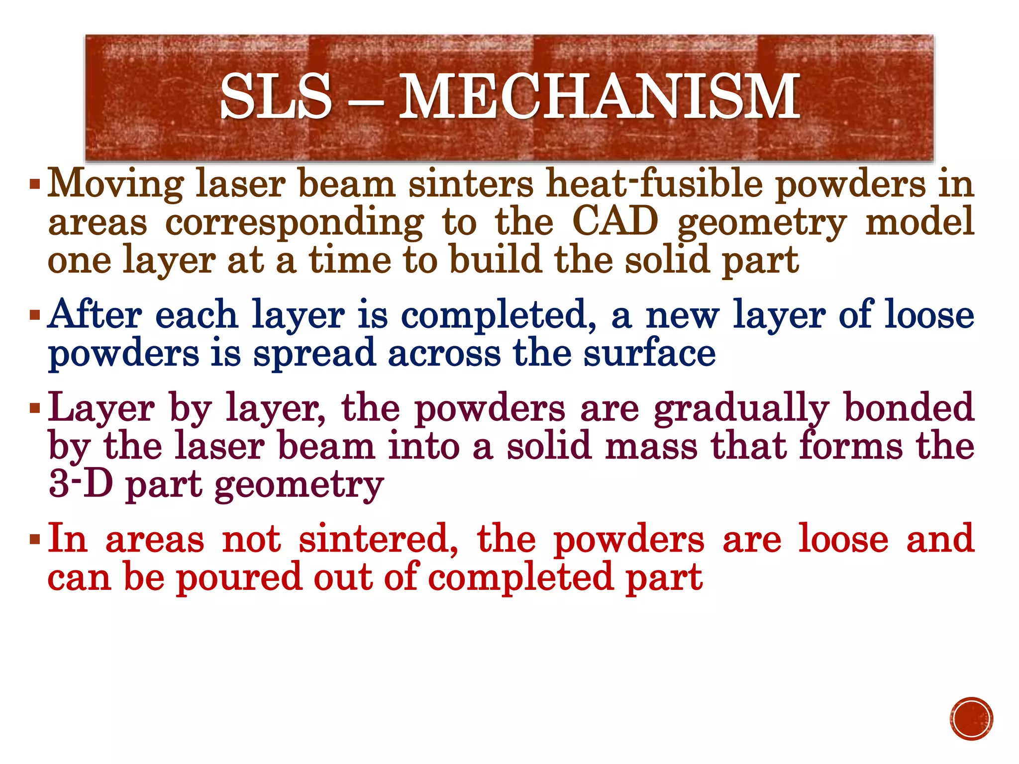 4.selective laser sintering (by Hari Prasad) | PPTX