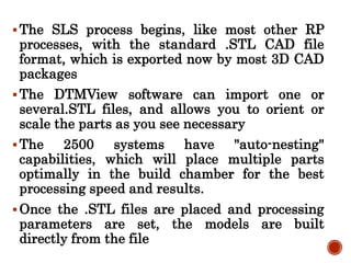 4.selective laser sintering (by Hari Prasad) | PPT