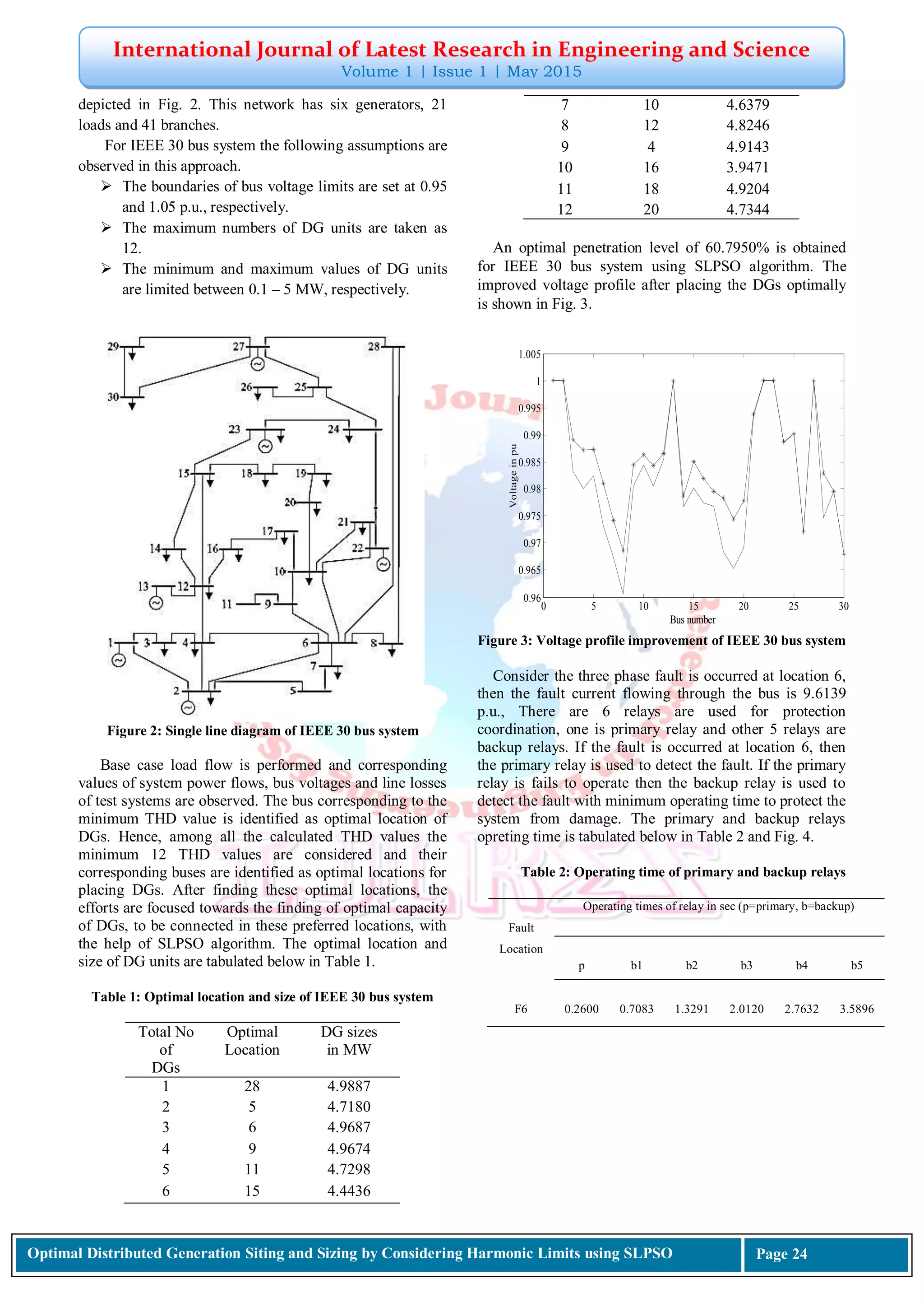 Optimal Distributed Generation Siting and Sizing by Considering Harmonic Limits using SLPSO | PDF