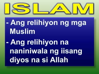 LIPUNANG ISLAM | PPT