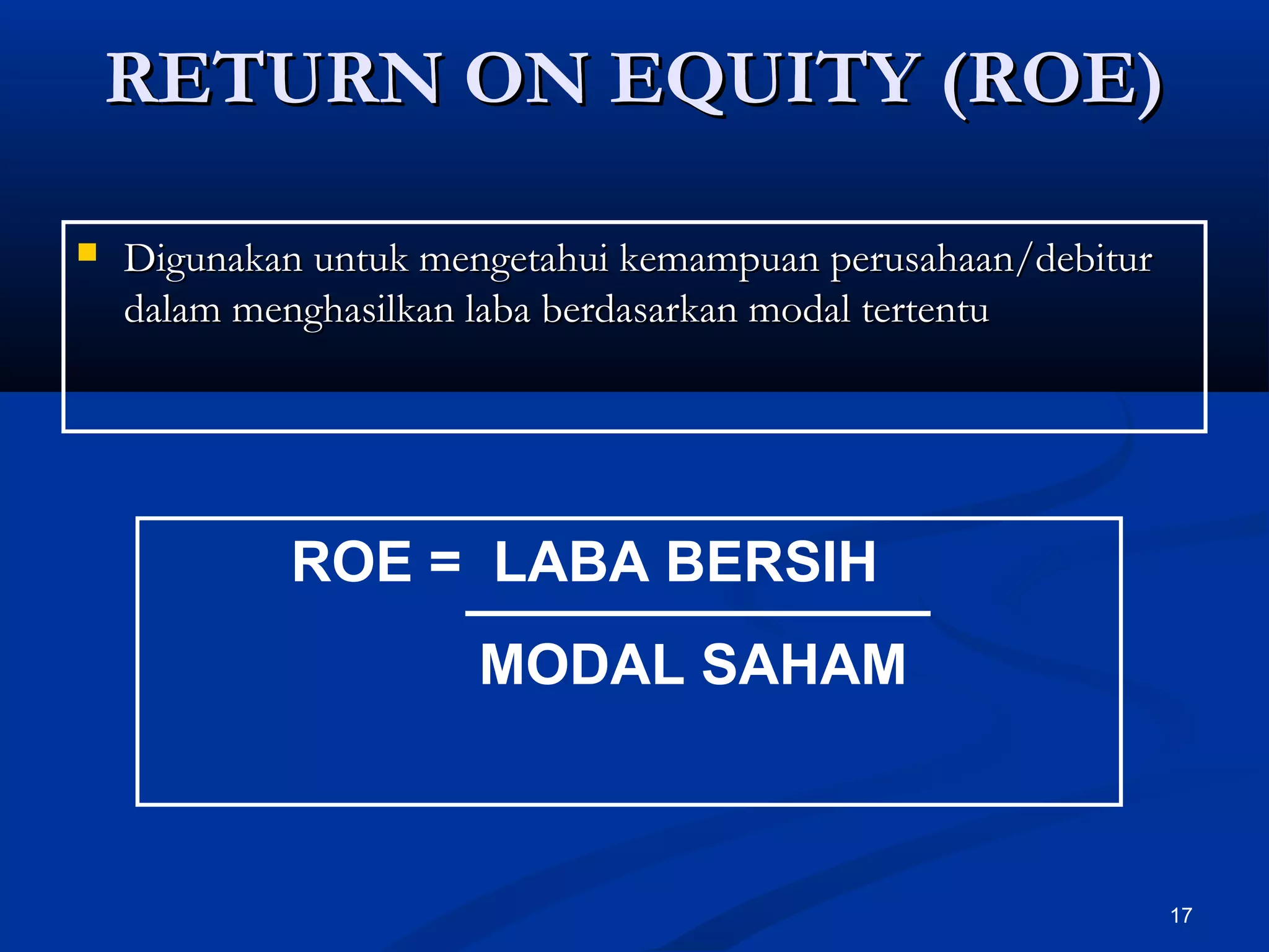 4. analisis laporan keuangan | PPT
