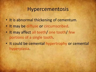 Molecular Biology of Cementum and Alveolar Bone | PPTX