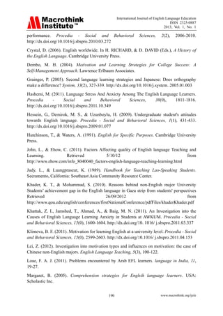 4. factors causes students low english language in national university ...