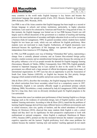 4. factors causes students low english language in national university ...