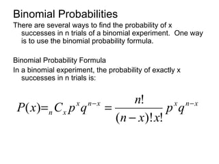 4.2 binomial distributions | PPT | Physics | Science