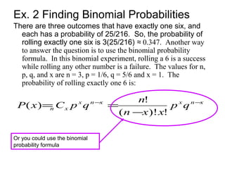 4.2 binomial distributions | PPT | Physics | Science