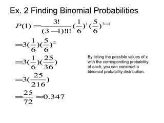 4.2 binomial distributions | PPT | Physics | Science