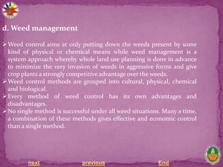 4. integrated weed management methods A Lecture by Allah Dad Khan ...