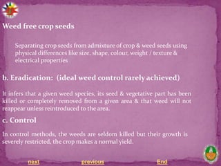 4. integrated weed management methods A Lecture by Allah Dad Khan ...