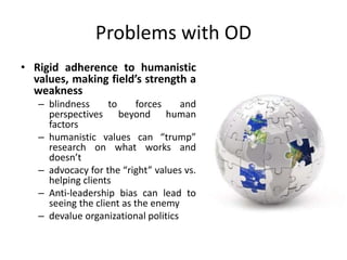Problems with Organizational Development Organizational Change and ...