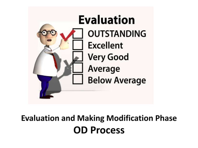 Evaluation and making modification phase - OD process | PPT