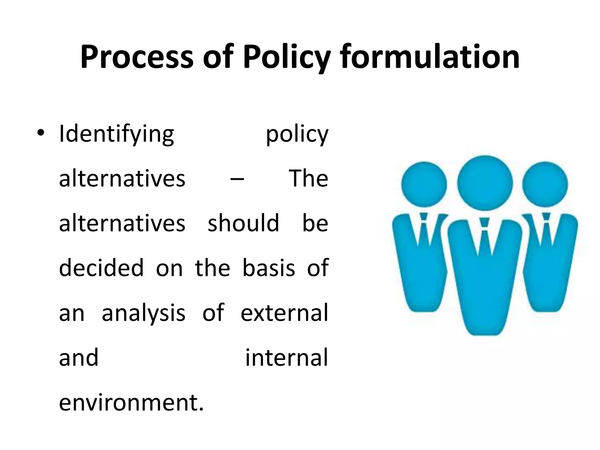 Process of policy formulation - corporate management - Manu Melwin Joy ...