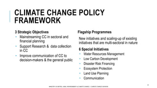 National Framework for Mainstreaming Climate Change | PPT