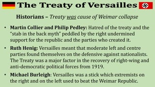 Wemar Germany - long term effects of the treaty of versailles | PPTX