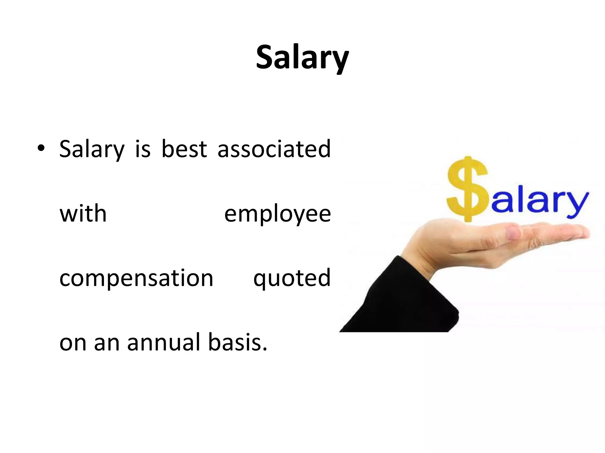 Salary - compensation management - Manu Melwin Joy | PPT