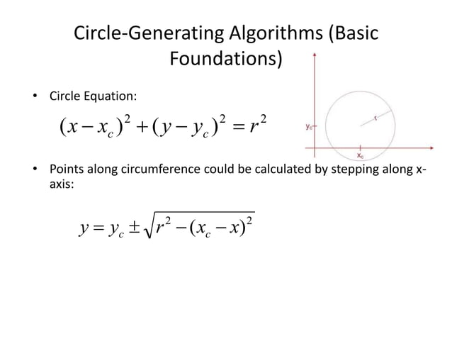 Output primitives in Computer Graphics | PPTX
