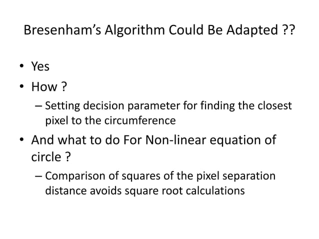 Output primitives in Computer Graphics | PPTX